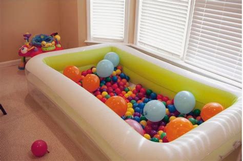 How About An Easy Indoor Ball Pit Simply Use An Inflatable Pool How