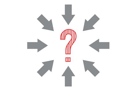 빨간색 물음은 흰색 배경에 그림을 표시하고 Faq 및 질문 및 답변을 위한 복사 공간을 표시합니다 개념에 대한 스톡 벡터 아트 및 기타 이미지 Istock