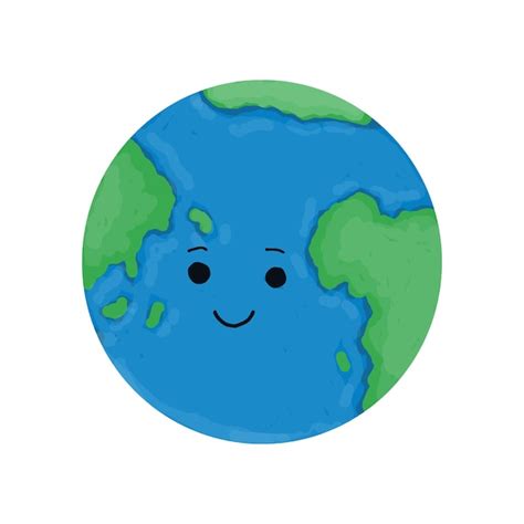 Premium Vector Cute Earth Character