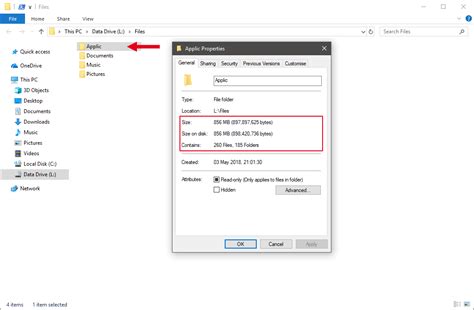 Windows File Explorer Not Showing Correct Folder Size If Folder Named