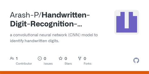 GitHub Arash P Handwritten Digit Recognition Neural Network A