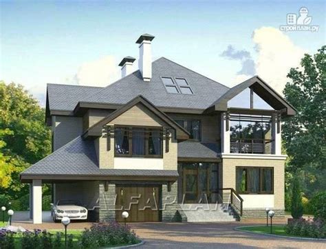 Фото проект Современник коттедж с панорамными окнами House