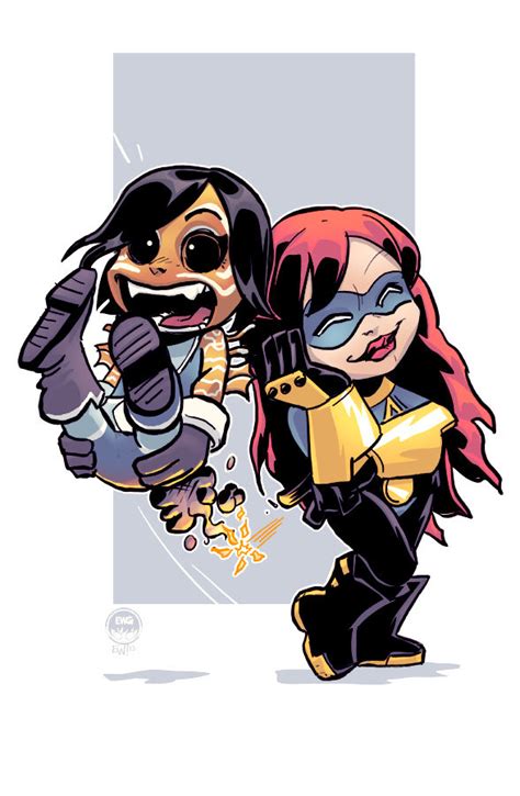 Lionfish And Ember Chibi Monday Commish By Eryckwebbgraphics On