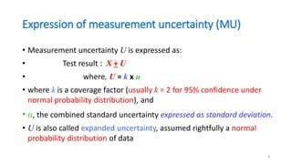Common Mistakes In Measurement Uncertainty Calculations PPT