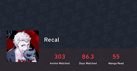 Recals Profile · Anilist