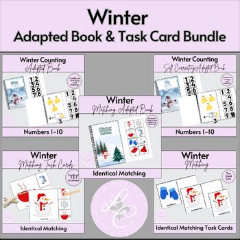 Winter Adapted Book And Task Card Bundle Winter Snow Activities