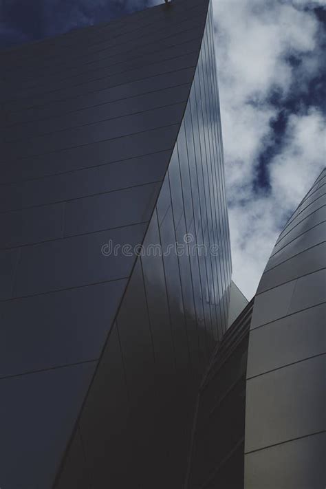Walt Disney Concert Hall Close Vertical Detail Editorial Photo Image