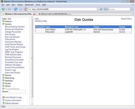 User Disk Quota In Linux Using Webmin Essentials For Hosting Web