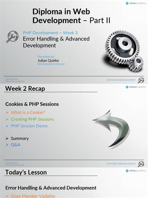 Php Lesson3slides Pdf Class Computer Programming Php