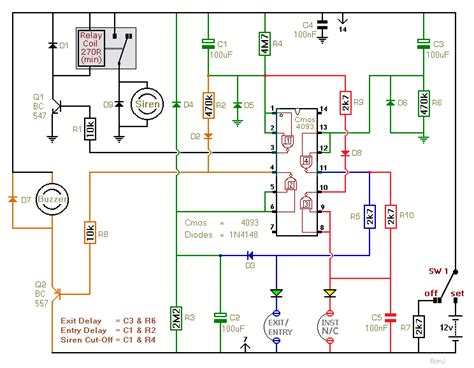 Block Diagram Of Intruder Alarm Circuit Circuit Diagram