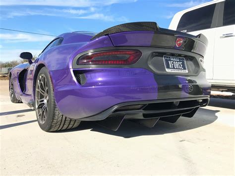 2013 2017 Dodge Viper Acr Style Diffuser Blade Kit Gt Gts Srt Ta Gen5