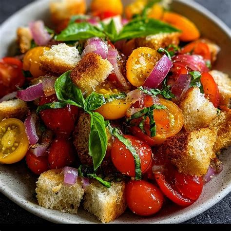 Italian Panzanella Salad Fresh Rustic And Flavorful 1