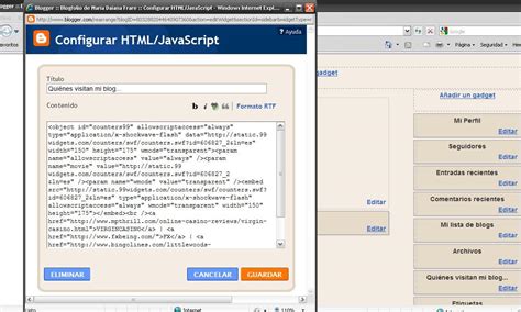 Blogfolio De María Daiana Frare Agregar Un Contador De Visitas A Nuestro Espacio