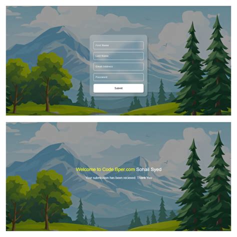 How To Create A Working Registration Form Using Html Css And Javascript
