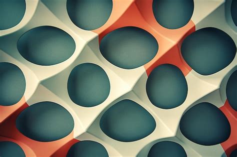 Premium Photo Abstract Geometric Pattern With Interconnected Shapes