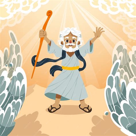 모세 캐릭터 일러스트 무료 벡터