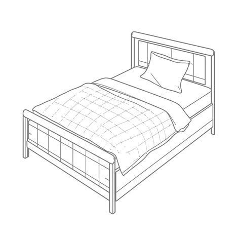 Bed For Bunnies Coloring Page Outline Sketch Drawing 58 Off