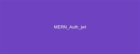 Mernauthjwt
