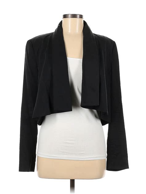 Bebe 100 Lyocell Solid Black Jacket Size M 73 Off Thredup