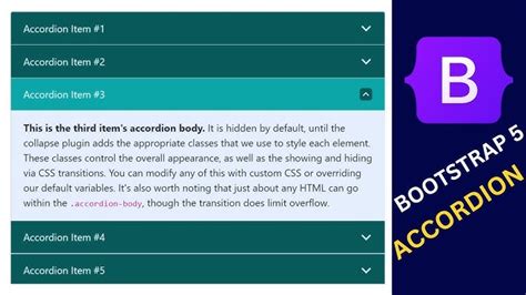 Accordion Menu Bootstrap