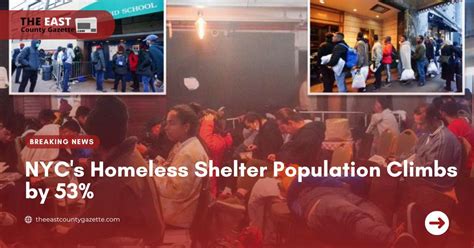 Nycs Homeless Shelter Population Climbs By 53 The East County Gazette