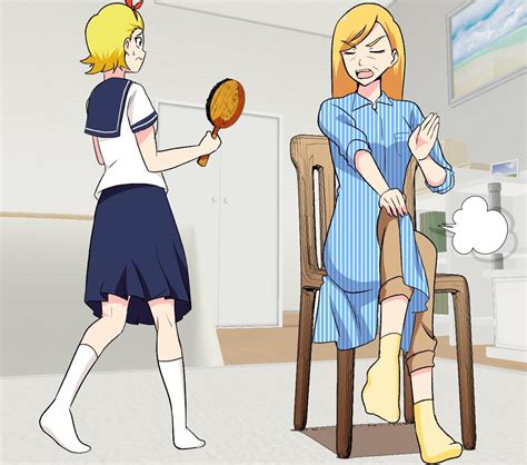 Anime Girl Spanking Handprints Spanking Art Stories Page Drawings