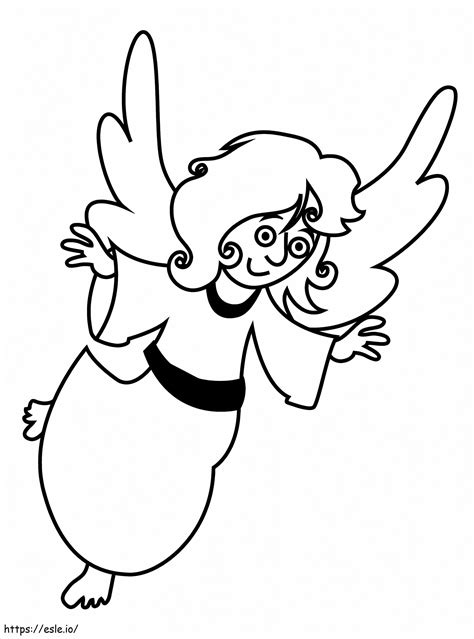 Ángel Para Imprimir Gratis Para Colorear