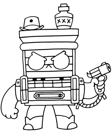 Brawl Stars Kolorowanka Saloon 8 Bit E Kolorowankieu