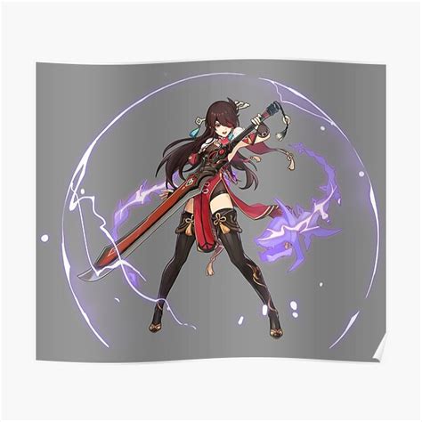 Genshin Impact Beidou Official Character Wish Gacha Splash Art Poster For Sale By Krimsy