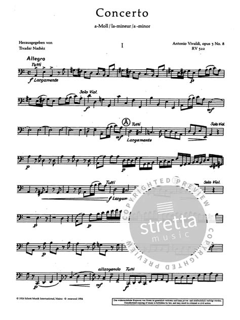 Lestro Armonico Op 38 Rv 522 Von Antonio Vivaldi Im Stretta Noten