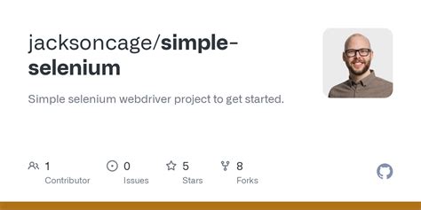 Github Jacksoncagesimple Selenium Simple Selenium Webdriver Project