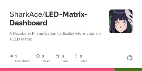 GitHub SharkAce LED Matrix Dashboard A Raspberry Pi Application To Display Information On A
