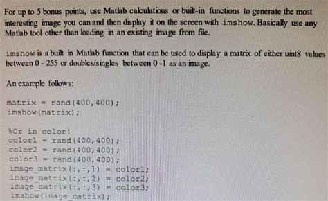 Solved For Up To 5 Bonus Points Use Matlab Calculations Or