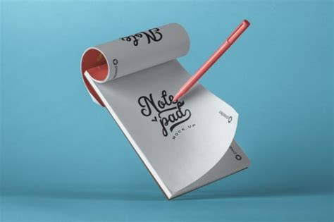Notepad Mockups Free Psd Templates Texty Cafe