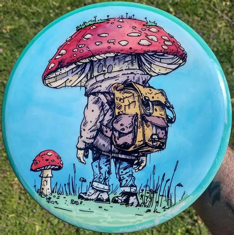 Mushroom Dude On A Neutron Hex Rdiscgolf Mushroom Dude On A Neutron Hex Rdiscgolf