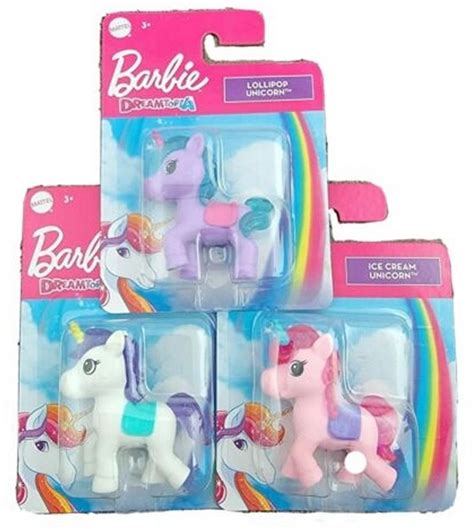 Mattel Barbie Dreamtopia Mini Figures Unicorn 5cm Assorted 8x11 5cm