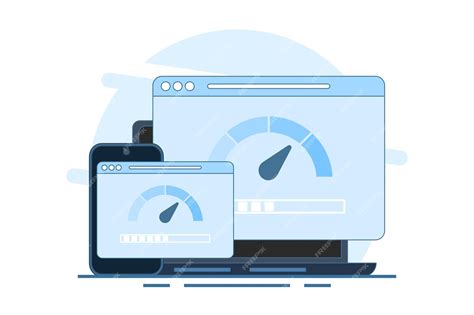 Premium Vector Illustration Internet Speed Concept Or Device With