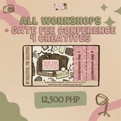 All In Gate Pass 4 Workshops I Am Abi Conference 4 Creatives IamAbi