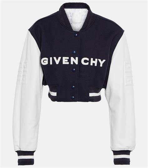 Givenchy 4g Cropped Varsity Jacket Givenchy