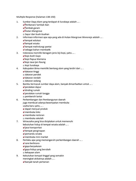 multiple response pdf