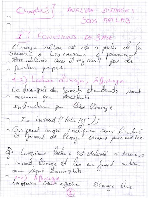 Analyse Images Sous Matlab Part2 Pdf
