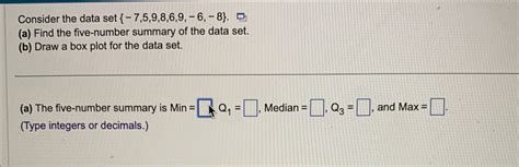 Solved Consider the data set {-7,5,9,8,6,9,-6,-8}.(a) ﻿Find | Chegg.com