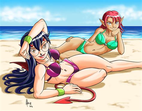 Devil And Elf By Marshydog Hentai Foundry