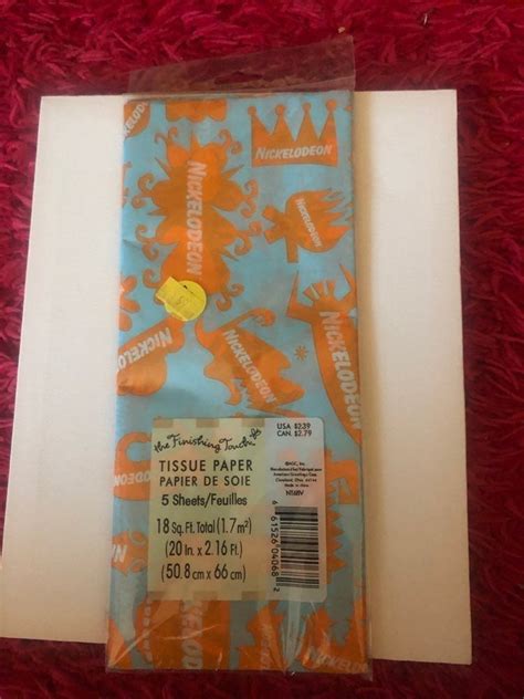 Nickelodeon Orange T Wrapping Supplies Mercari