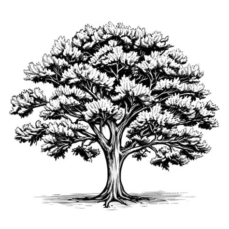 Premium Vector Hand Drawn Sketch Chestnut Tree Illustration