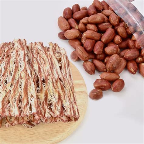 옥도건어물 맥반석오징어 250g 2개 볶음땅콩 250g 세트 홈플러스 택배배송