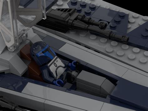 Lego Moc Mandalorian Fang Fighter By Lswfiend Rebrickable Build
