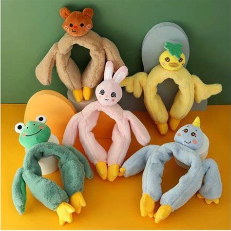 خرید و قیمت گوش گیر پمپی بچگانه با طرح برجسته عروسکی با گوش های متحرک ترب