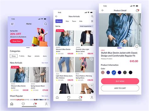 Ecommerce App Mobile Design Designs Themes Templates And Downloadable Graphic Elements On Dribbble