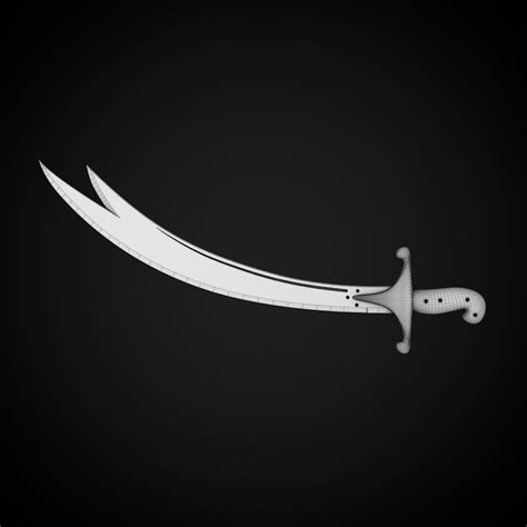 Hz Zulfiqar Sword Of Imam Ali Stainless Steel Pendant Necklace Islam